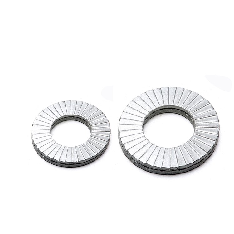 304 stainless steel double fold self-locking washers - AO ZHE Fastener Manufacturer