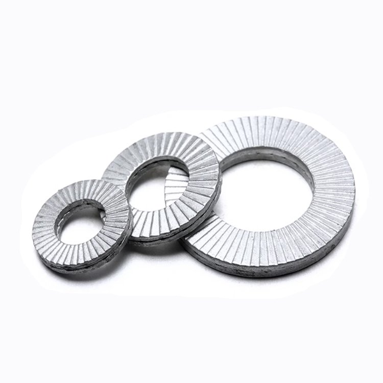 304 stainless steel double fold self-locking washers - AO ZHE Fastener Manufacturer
