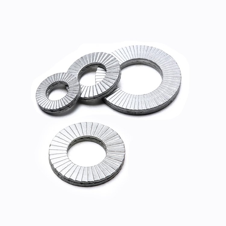 304 stainless steel double fold self-locking washers - AO ZHE Fastener Manufacturer
